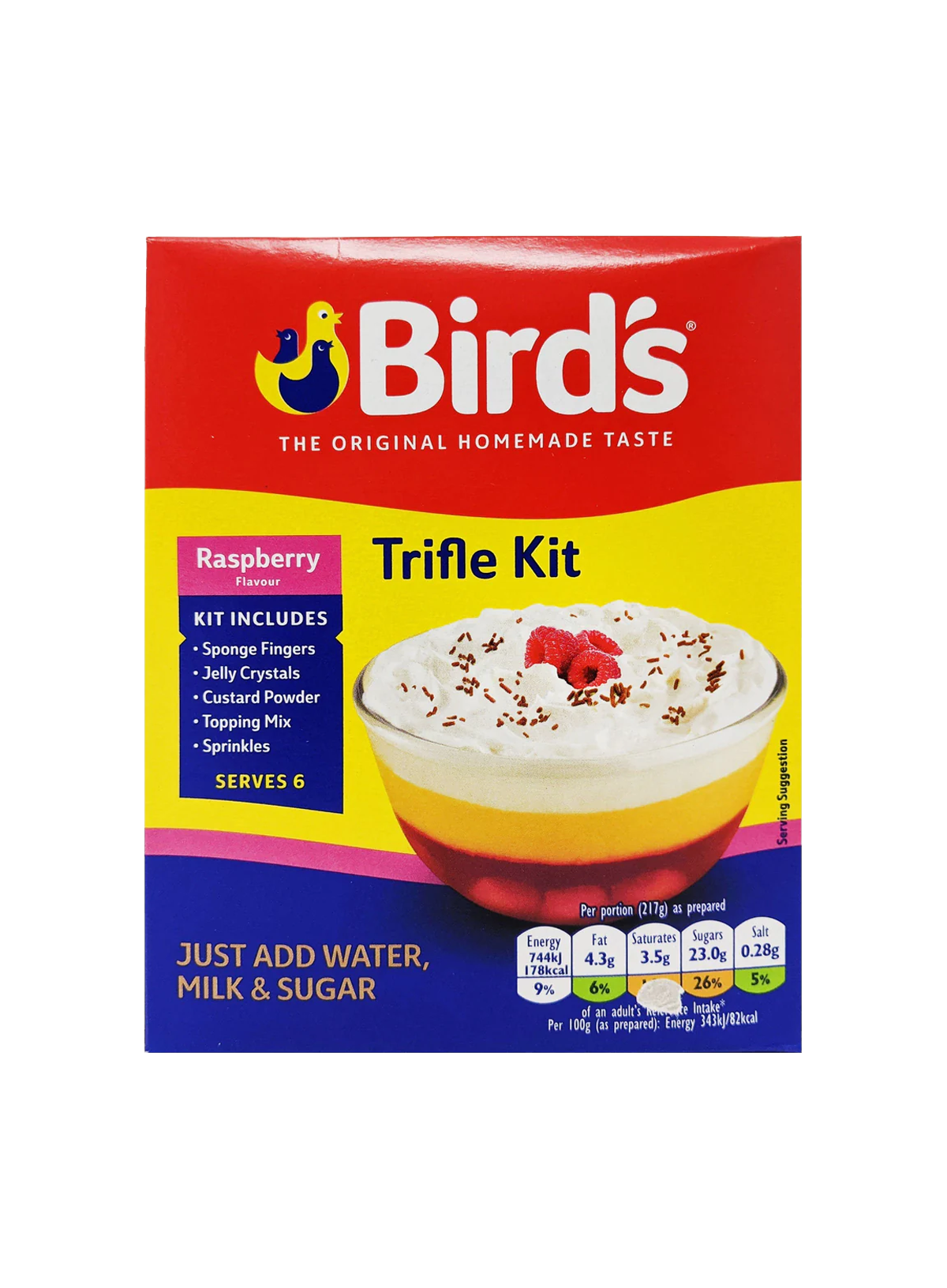 Bird's Trifle Kit Raspberry Flavour 141g – Shi Eurasia