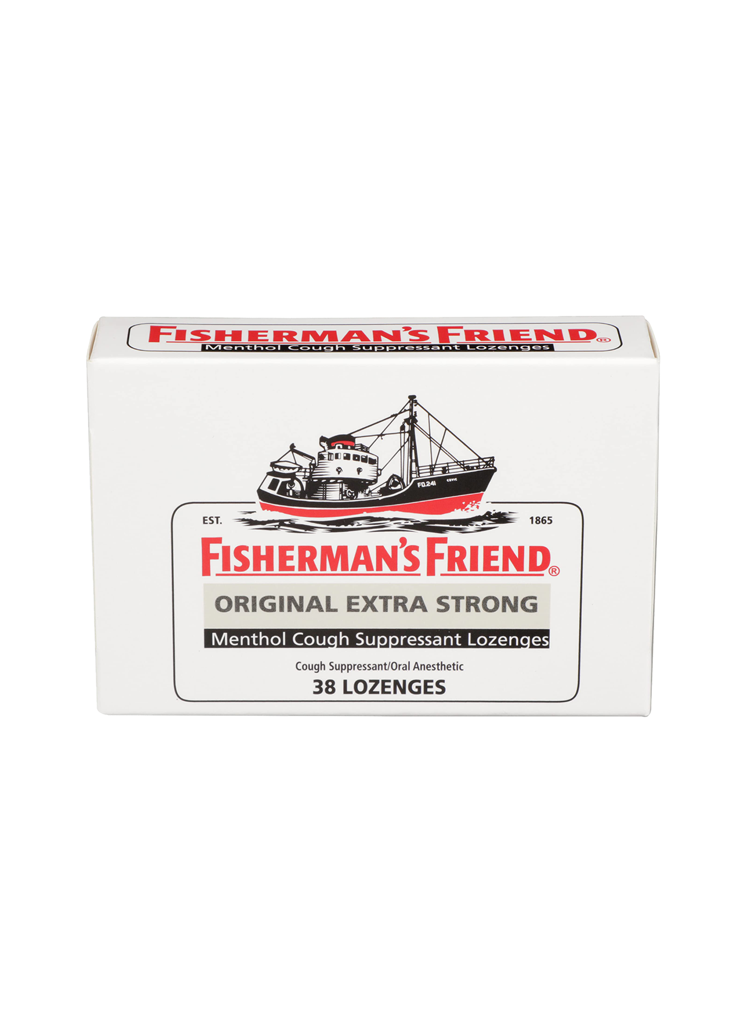 Fisherman's Friend Menthol Cough Suppressant Original Extra Strong 38 ...