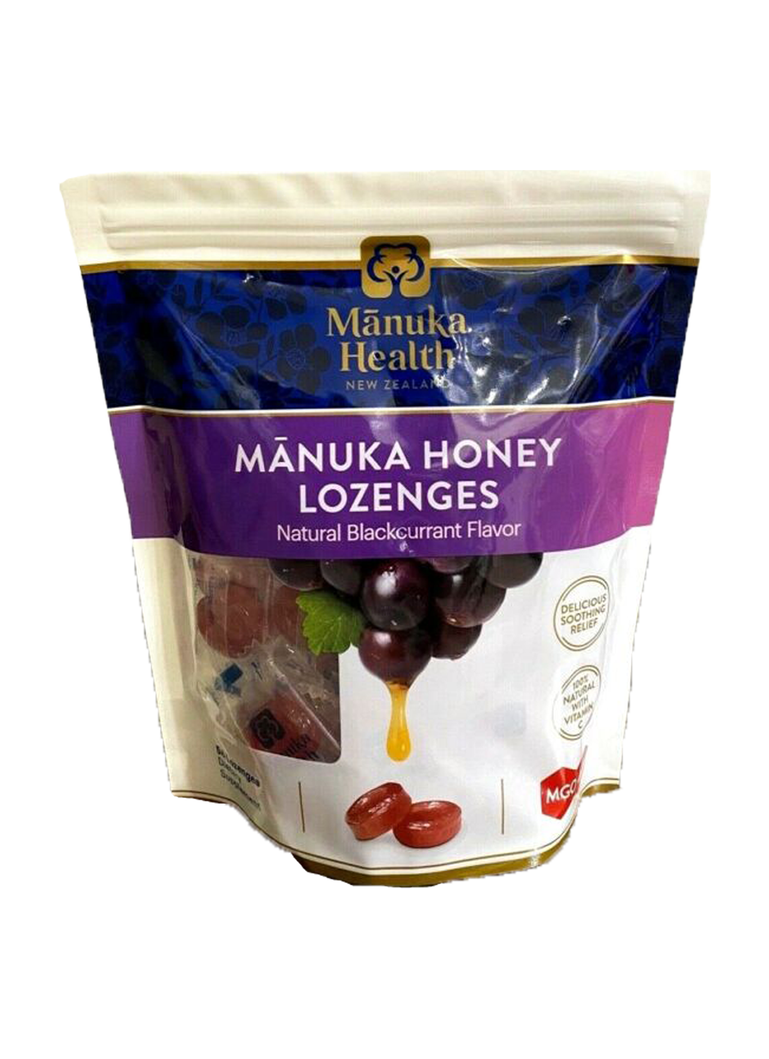 Manuka Health Manuka Honey Lozenges Natural Blackcurrant Flavour 58 Lo ...