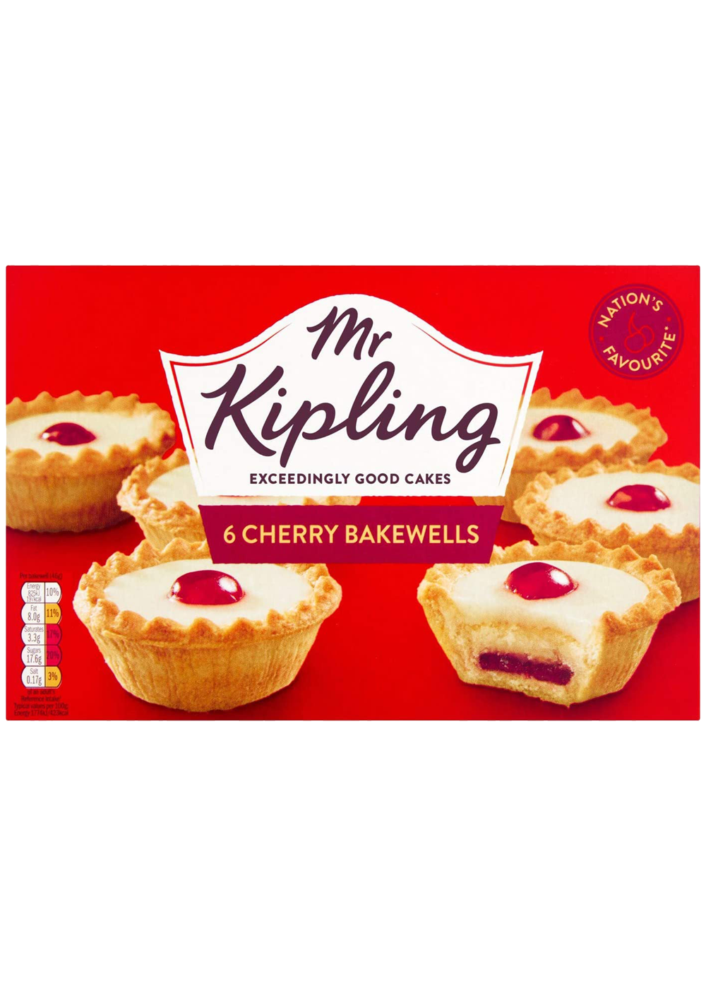 Mr Kipling Exceedingly Good Cakes 6 Cherry Bakewells – Shi Eurasia