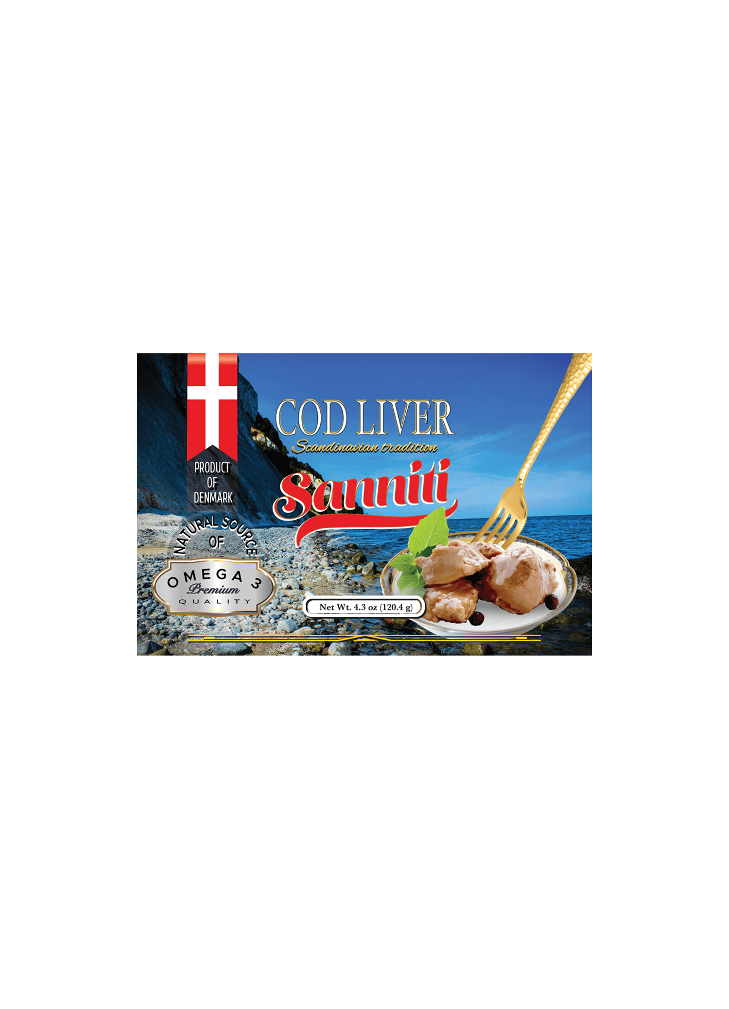 Sanniti Scandinavian Tradition Cod Liver 121g – Shi Eurasia